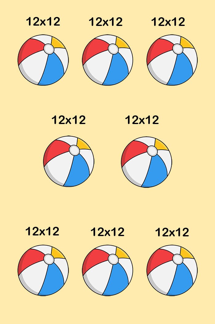 Beach Ball Themed Tough and Scuff Resistant Sidewalk Stickers - Beach ...