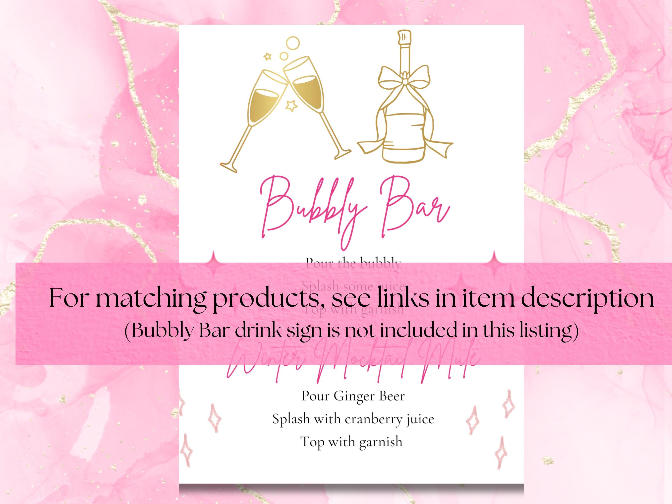 Boards and Bubbly Printable Sign, Boards and Bubbly Party, Vision Board ...