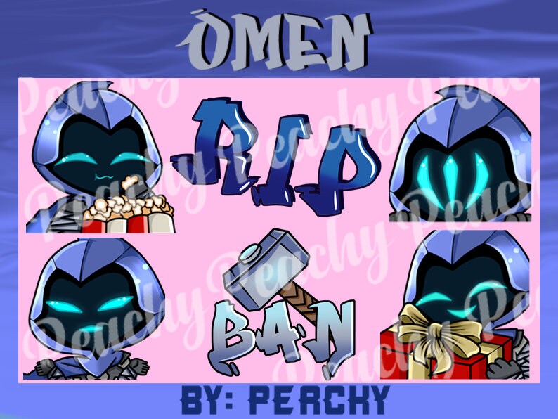 Cute Valorant Omen Emotes Twitch Discord Youtube Etsy