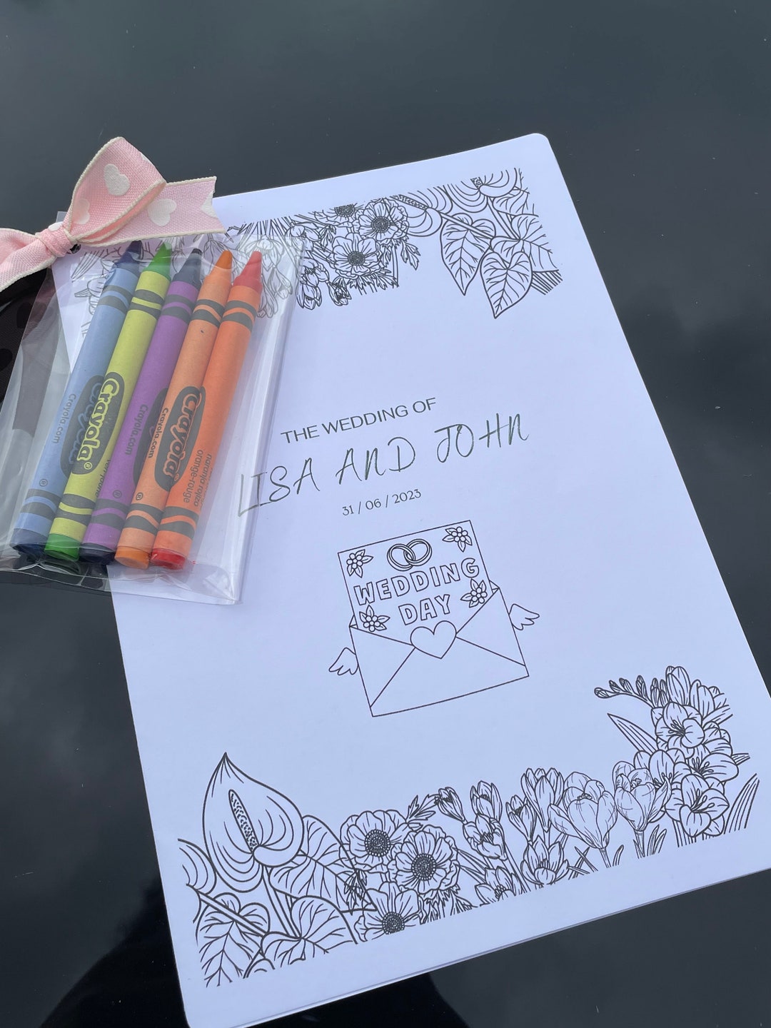 Personalised Wedding Activity Book - Etsy