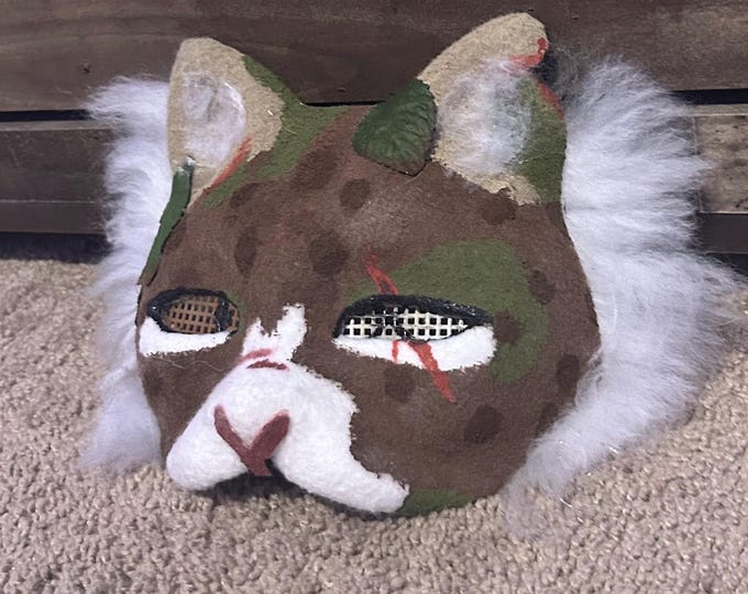 Zombie Themed Cat Mask - Etsy