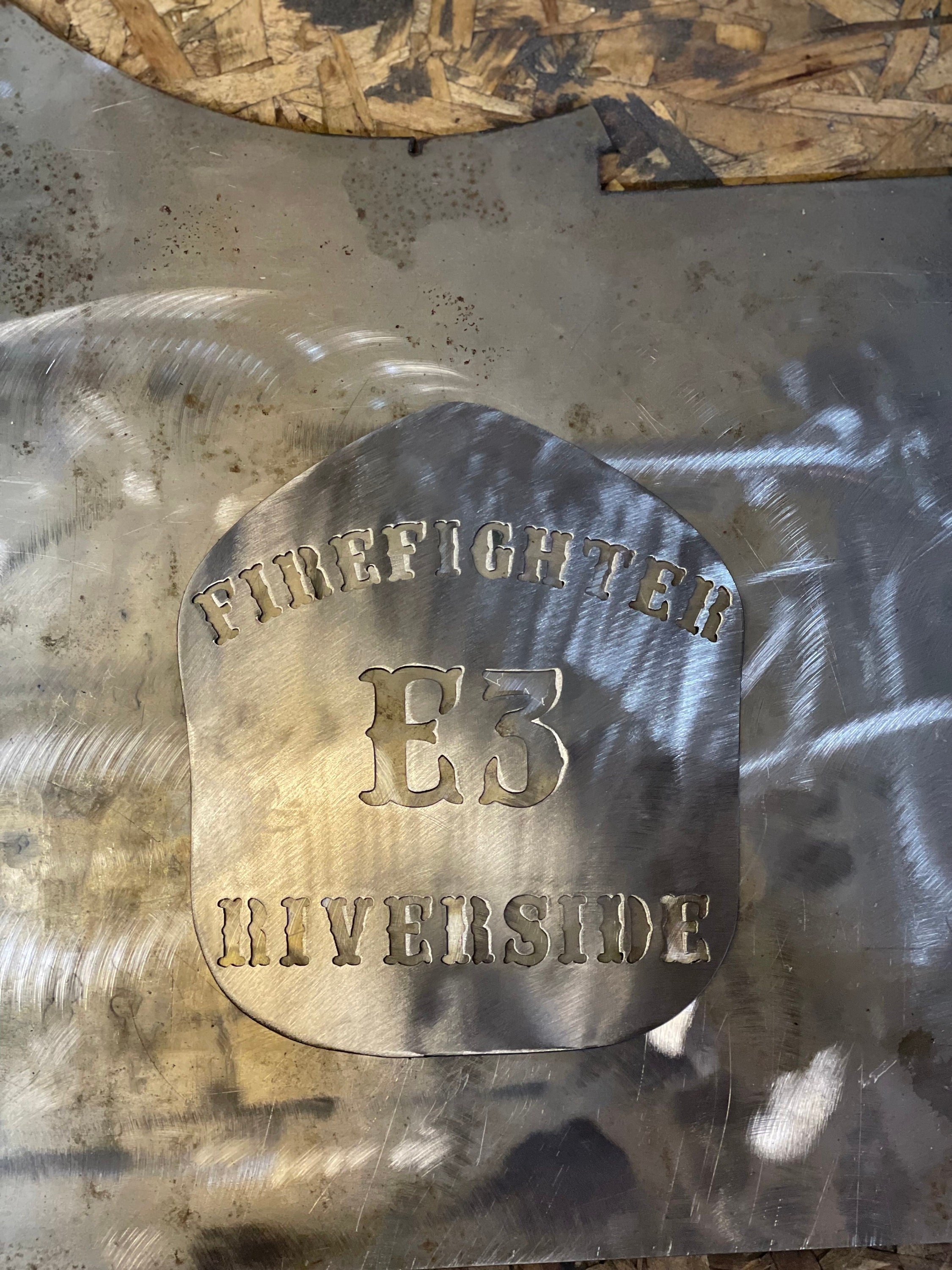 Custom Firefighter Metal Helmet Shield - Etsy
