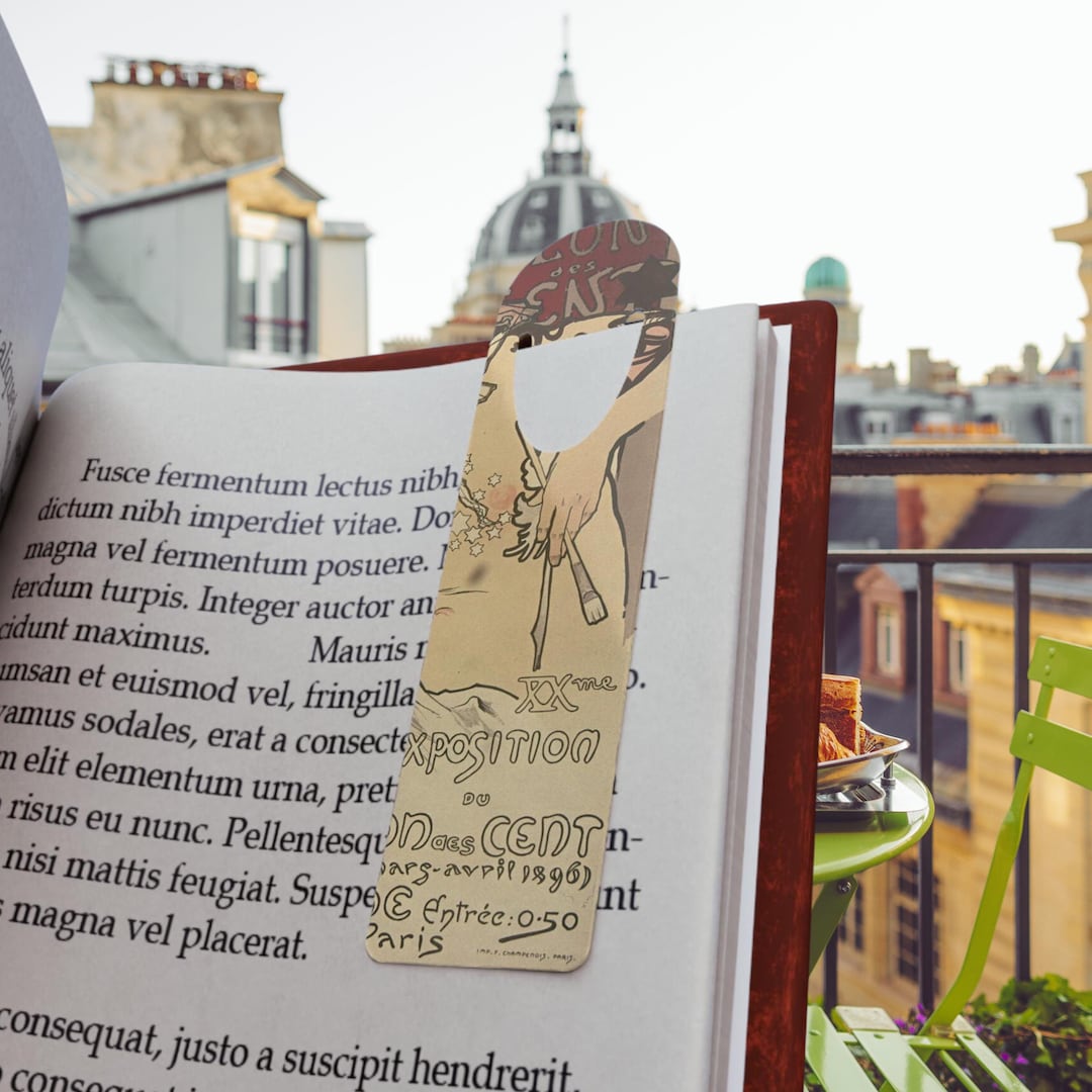 Alfonso Mucha Bookmark, Parisian Salon Cent Style - Etsy