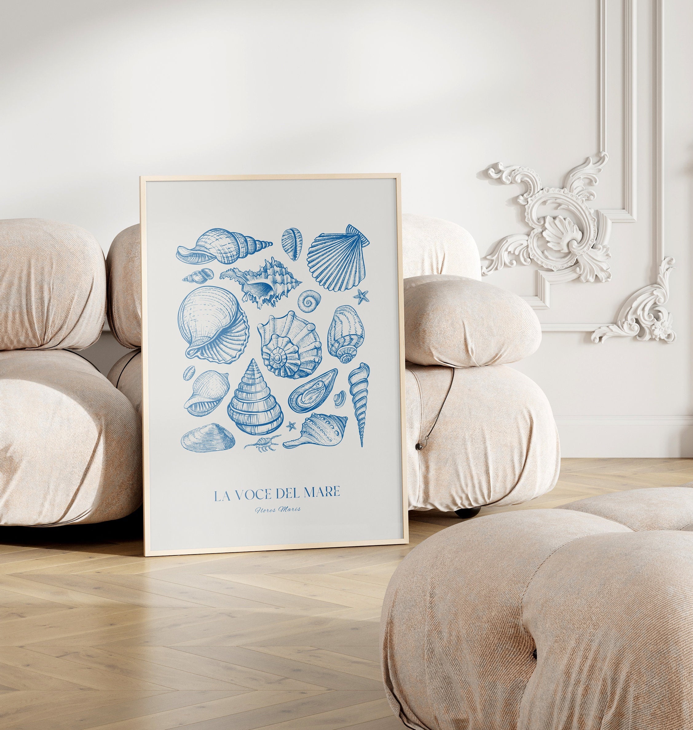 Seashell Printable Wall Art, Beach House Decor, Trendy Coastal Prints ...