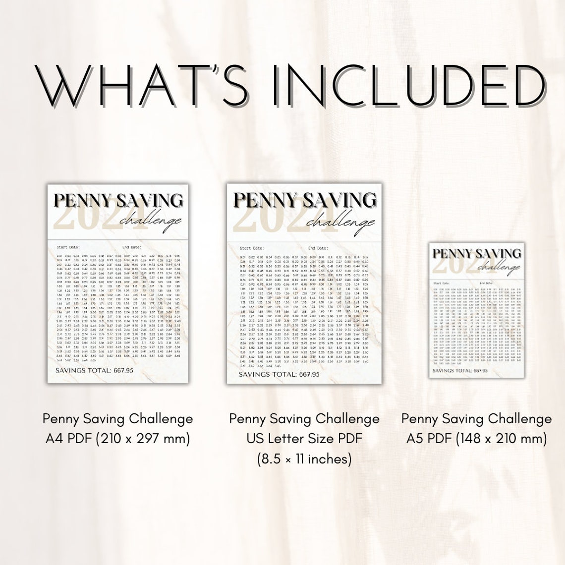 1p Saving Challenge, One Penny Saving Challenge Printable, A4, A5, Money Saving Challenge ...