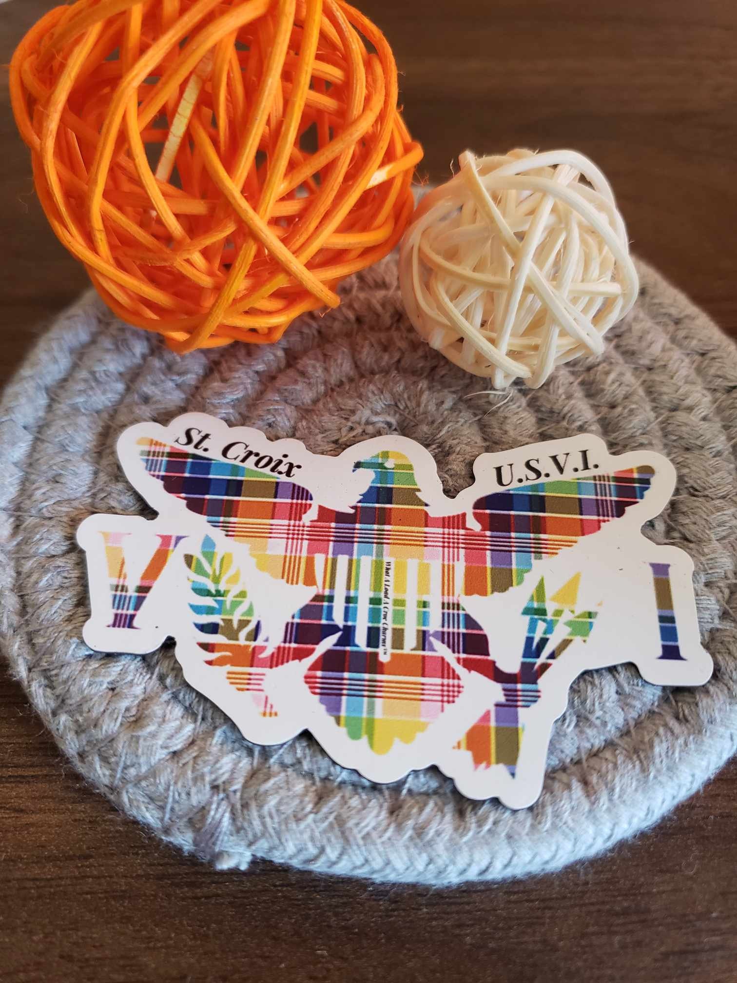 St. Croix Virgin Islands Madras Flag Magnet - Etsy