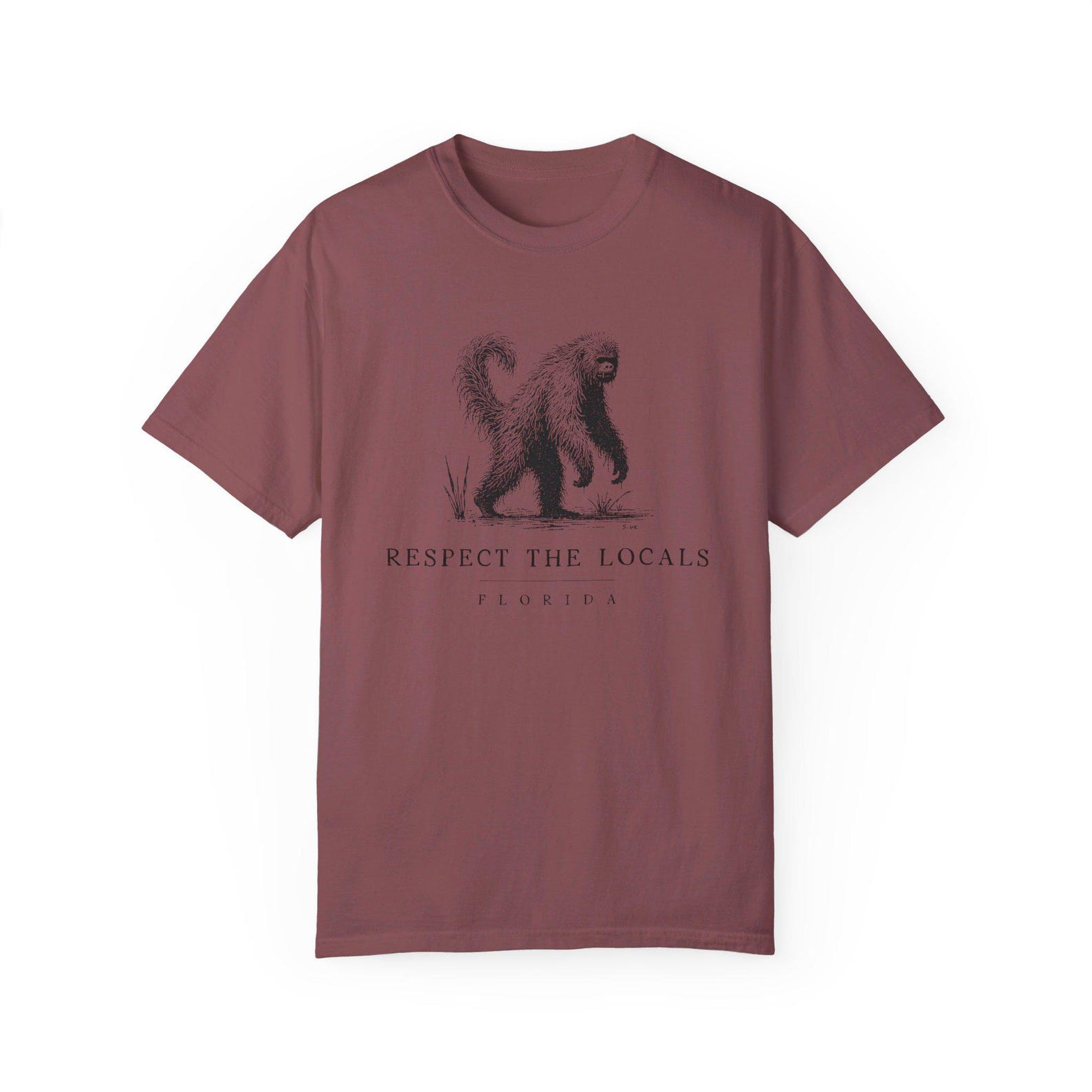 Skunk Ape Everglades Cryptid T-shirt | Spooky Florida Swamp Monster Tee ...