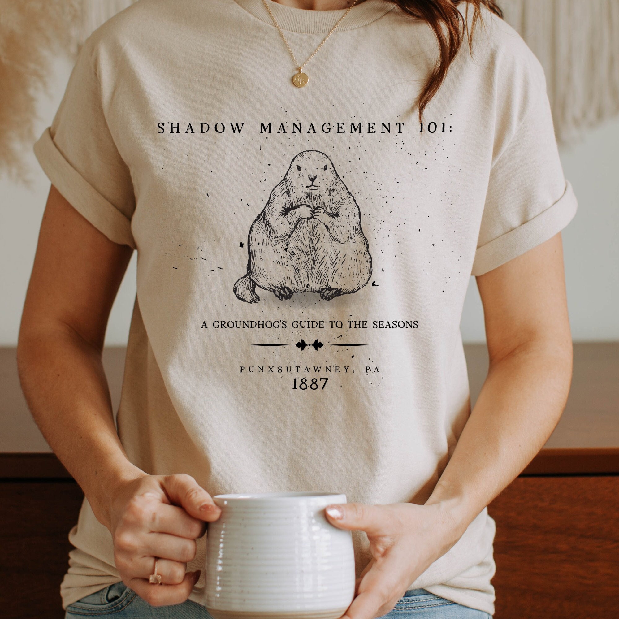 UNISEX Cute Meteorology Groundhog Day Crewneck Shirt - Order Larger for ...