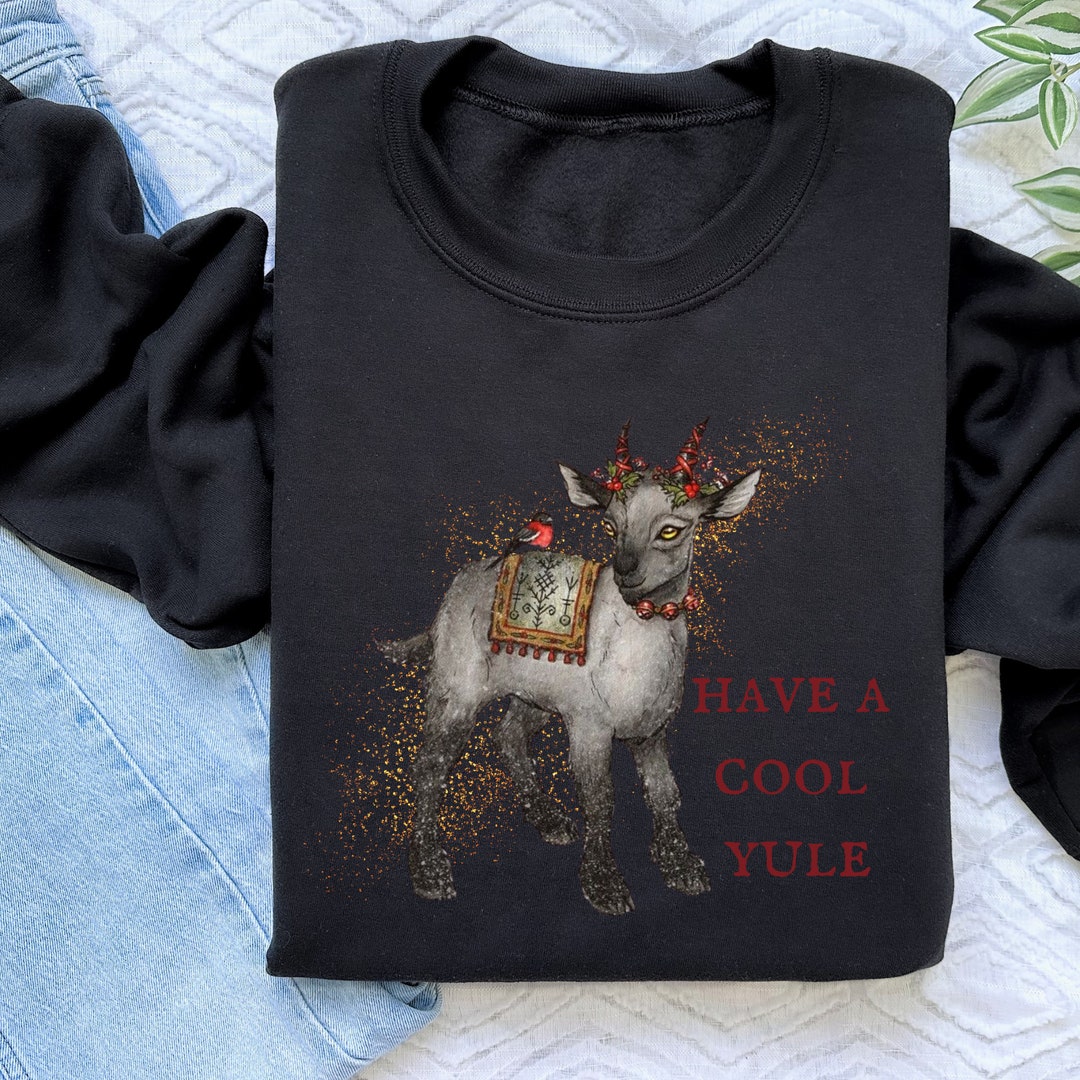 Gothmas Pagan Yule Winter Solstice Crewneck Sweater, Order Larger for ...