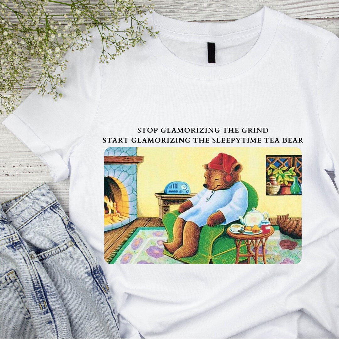 Iconic Sleepytime Tea Bear gildan 5000 Unisex Heavy Cotton T-shirt Past ...