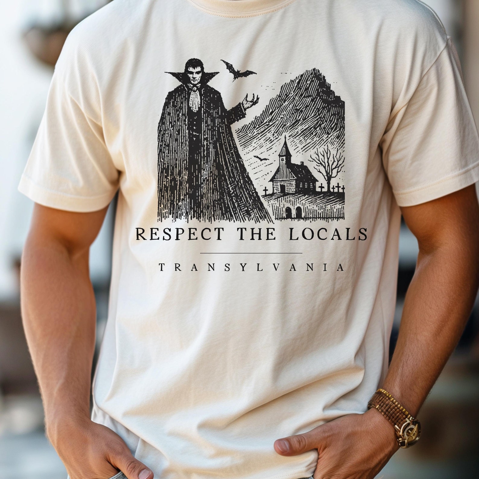 Dracula Halloween Tee | Vintage Transylvania Comfort Colors Shirt ...