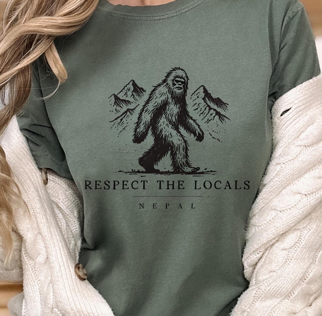Yeti T-shirt | Himalayan Mountains Cryptid | Nepal Mythical Creature ...