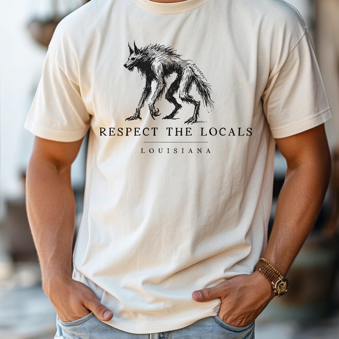 Rougarou T-shirt | Cajun Folklore Cryptid Design | Louisiana Swamp ...