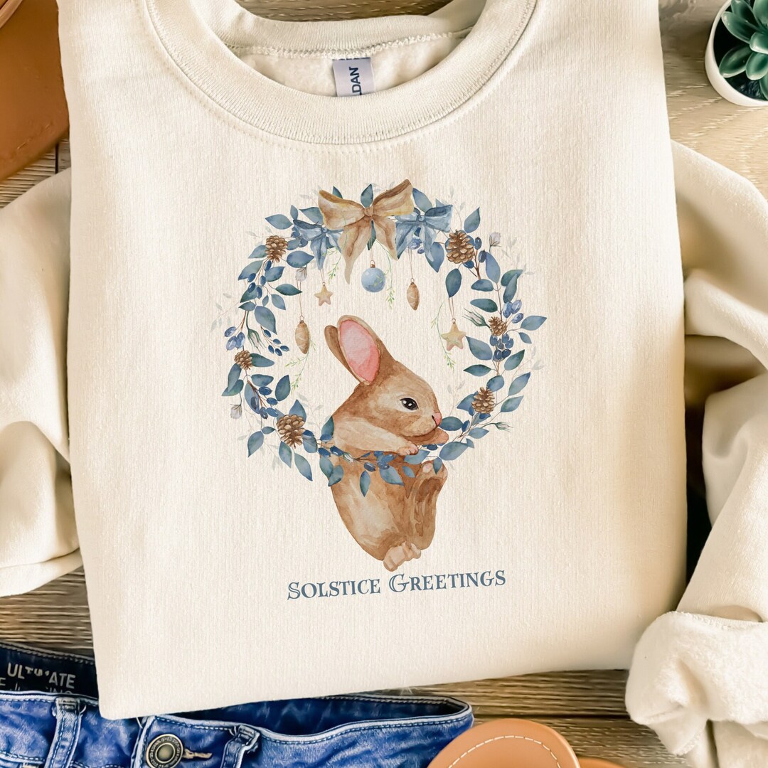 Winter Solstice Cottage Core Sweater, Unisex Sixes ~order Larger for ...