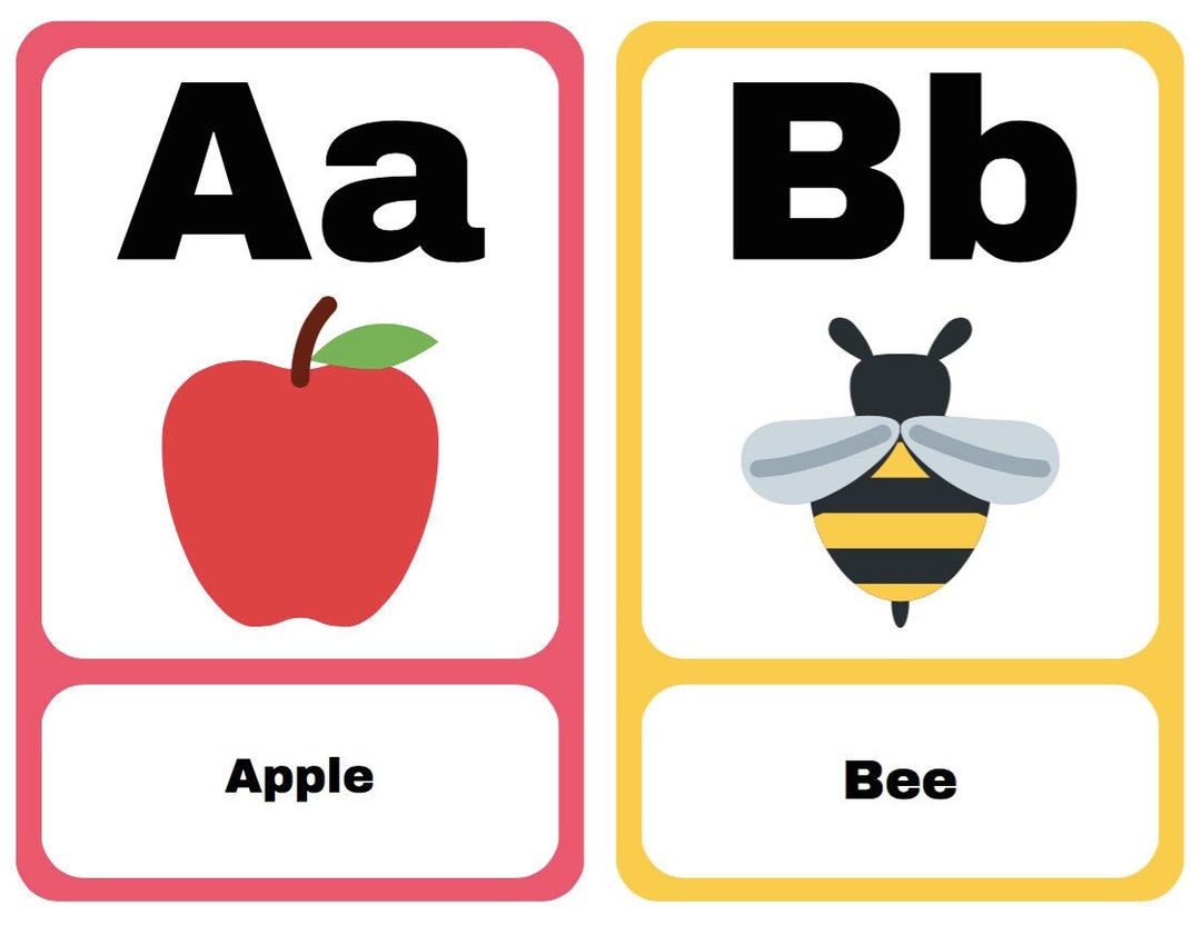 ABC Flashcards - Etsy