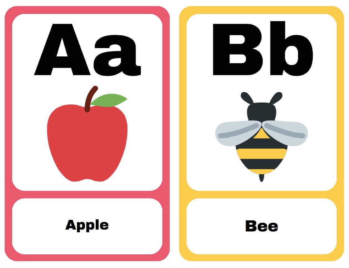 ABC Flashcards - Etsy