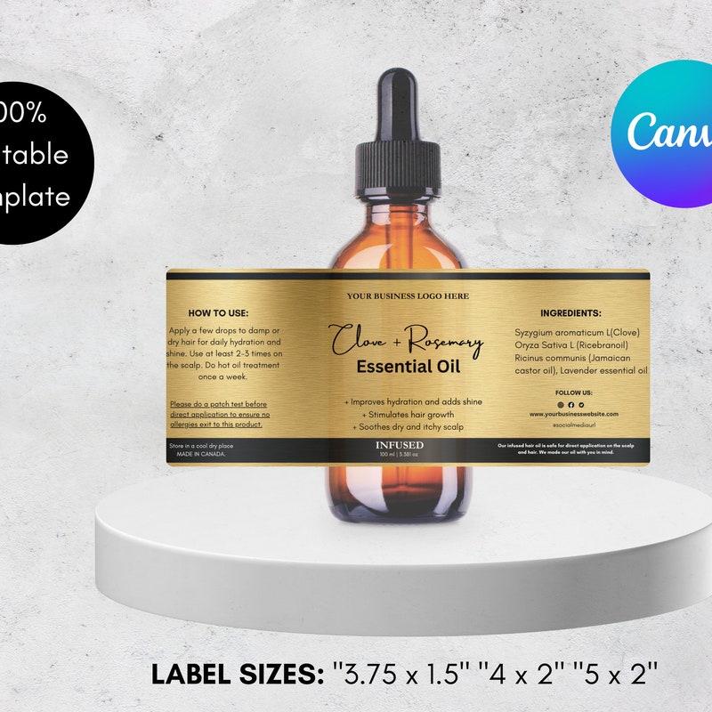 Label Template - Etsy