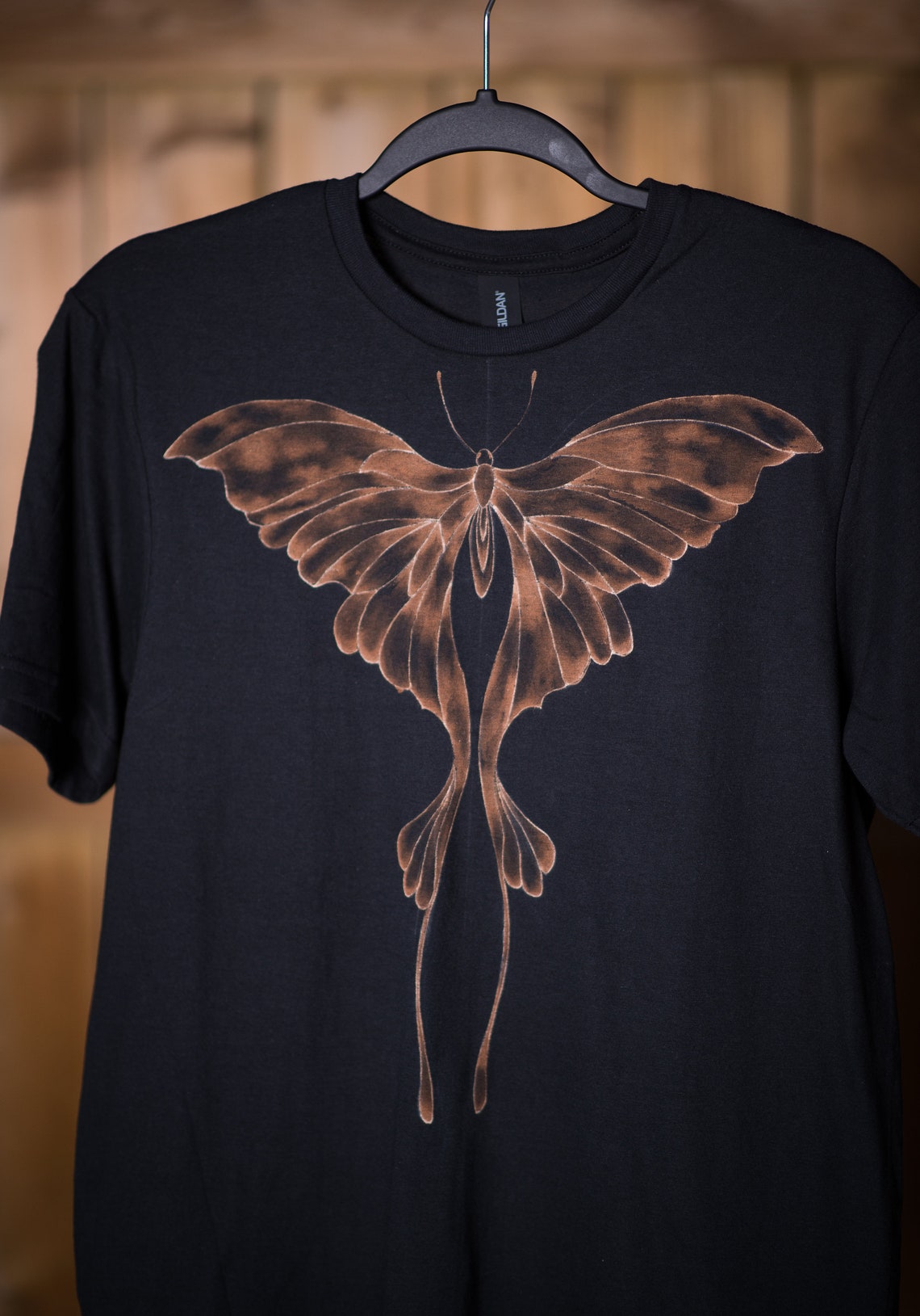 Made to Order Hand Painted Bleach Half Sleeve T-shirt Nature - Etsy