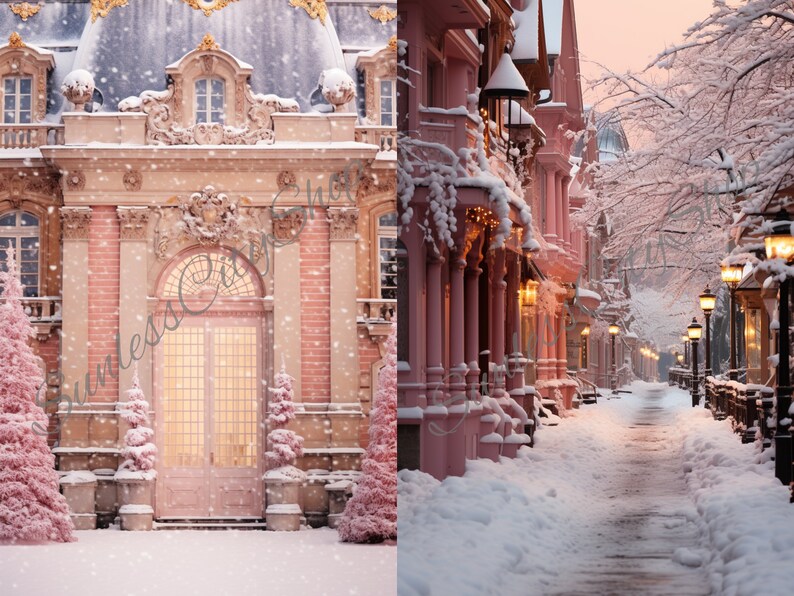 25 Europe Winter Digital Backdrops, Digital Art, Backdrops, Background ...