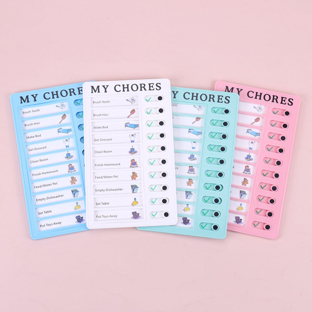 Sliding Routine Chart Chore Chart Daily Checklist Kids - Etsy
