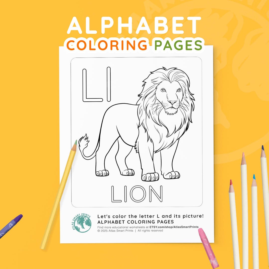 Letter L Coloring Page | Alphabet Coloring Worksheet - Printable ABC ...