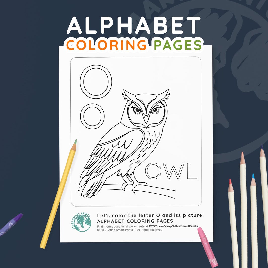Letter O Coloring Page | Alphabet Coloring Worksheet - Printable ABC ...