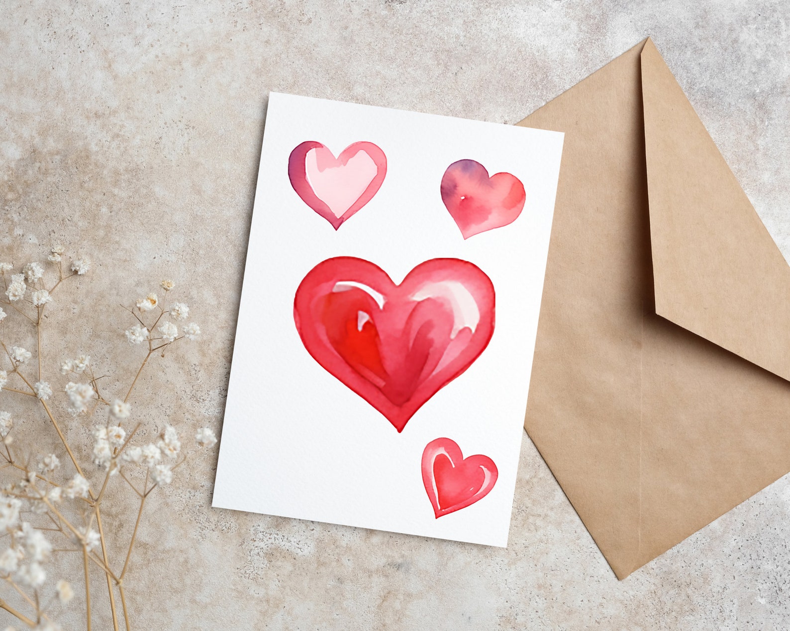 Watercolor Hearts Clipart Love Clipart Valentine's Day Clipart Special ...
