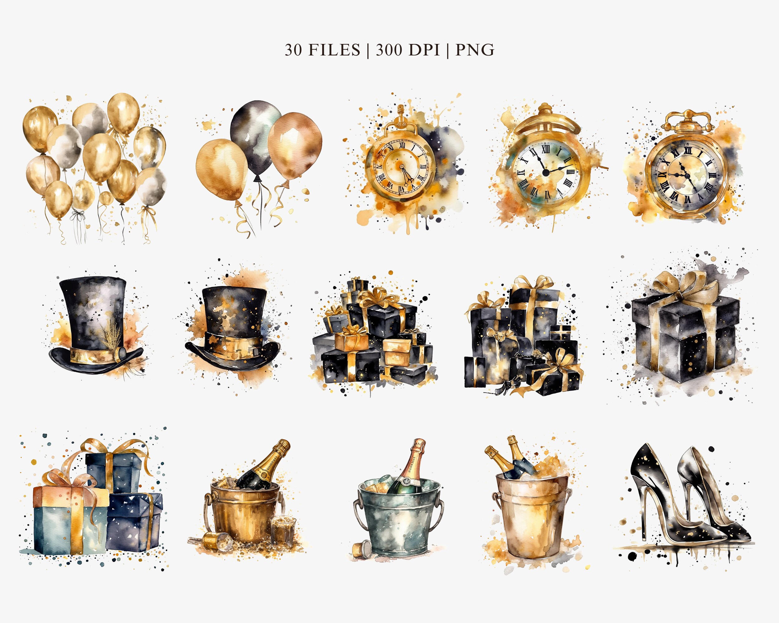 New Years Eve Clipart Party Clipart New Year PNG Celebration Clipart ...