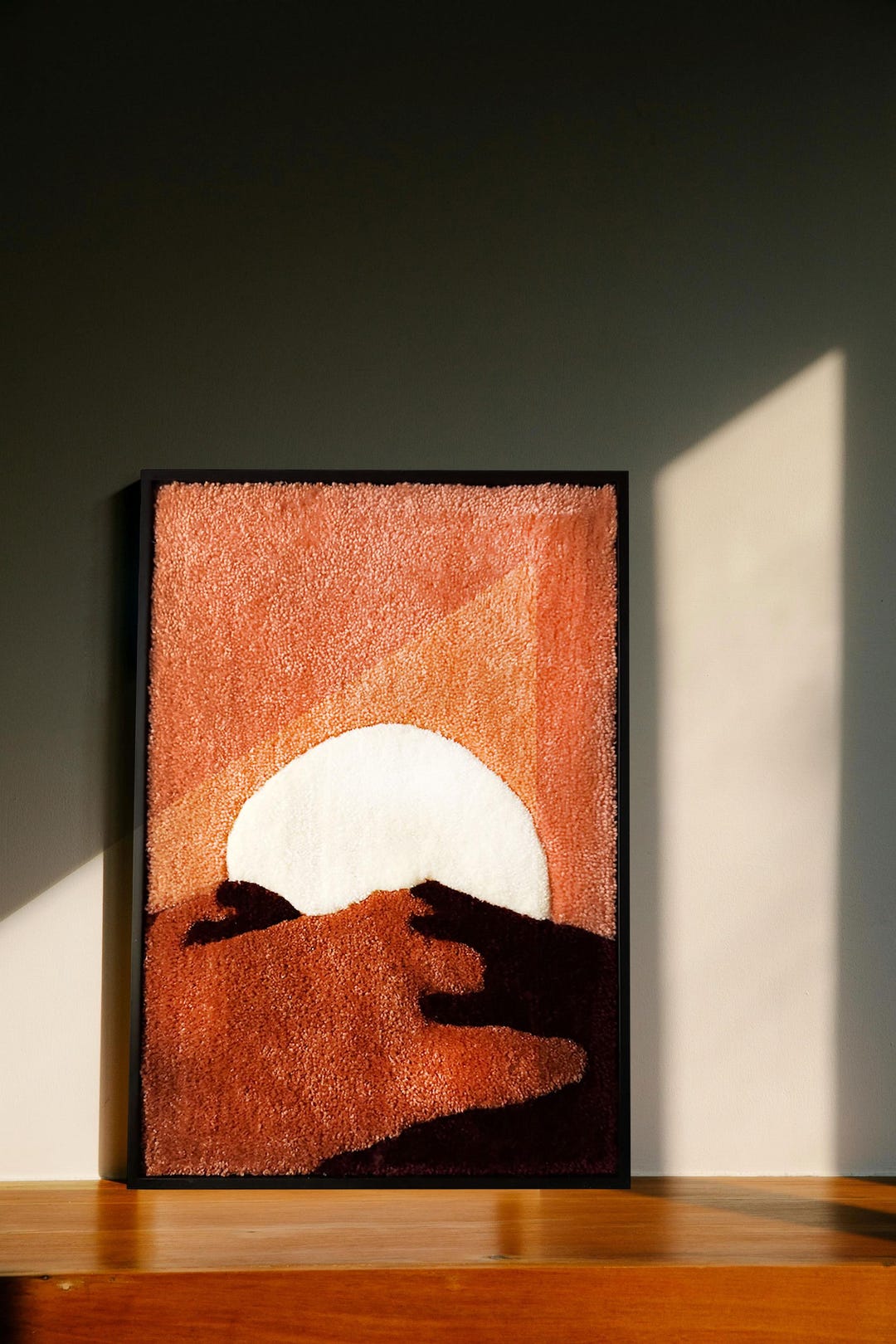 Sunset Tufting Wall Art – Handmade Framed Tapestry - Etsy