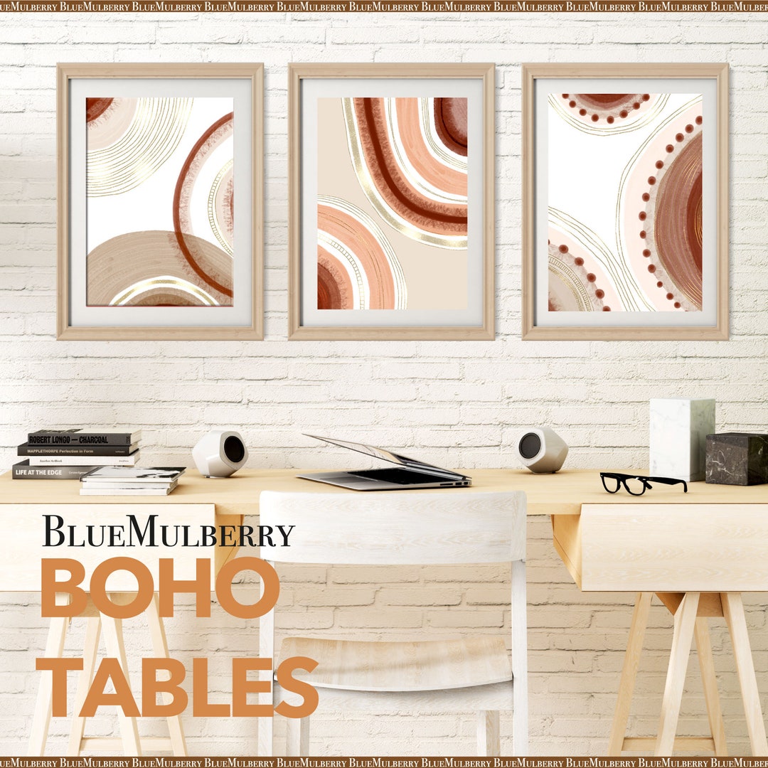 Boho Prints Rebirth 3-piece Set Poster Pack Cozy Home - Etsy