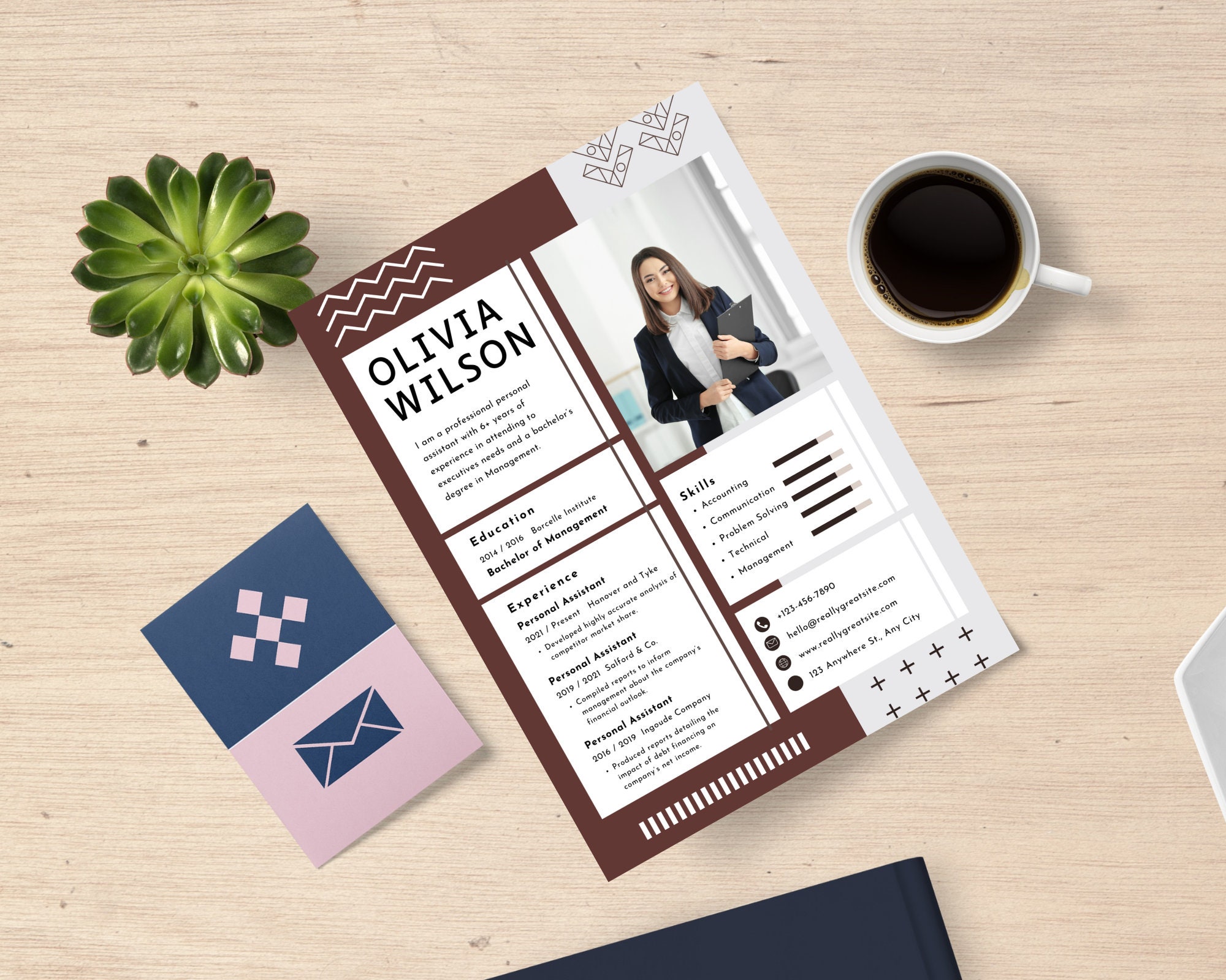 Creative Resume Template Professional Resume Template Editable Resume ...