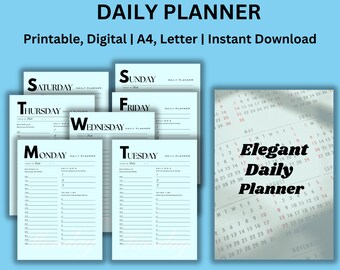Daily Planner Goodnotes Template, Undated, Digital Planner Pdf, Cute ...