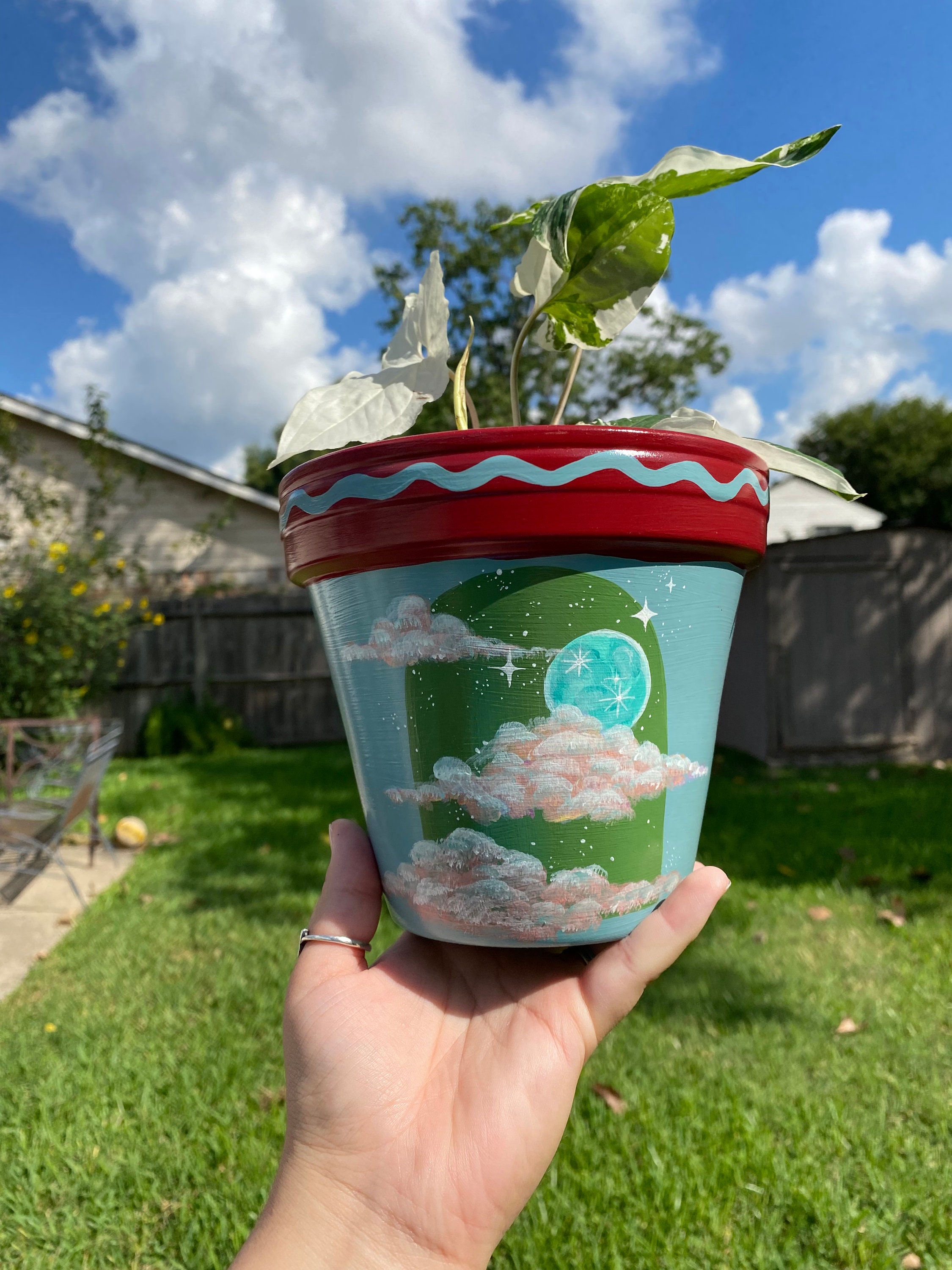 Double Sided Sun & Moon Pot - Etsy