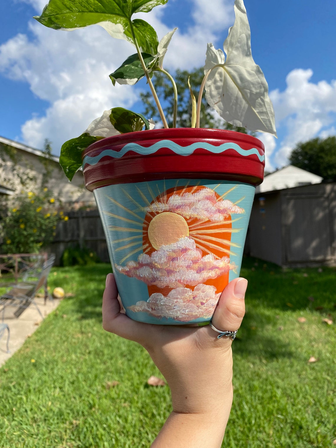 Double Sided Sun & Moon Pot - Etsy