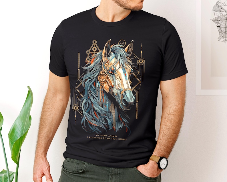 Horse T-shirt, Spirit Animal Shirt, Totem Shirt, Horse Riding Shirt ...