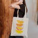 Orange Slices Tote Bag, Vintage Citrus Fruits Foldable Reusable Grocery ...