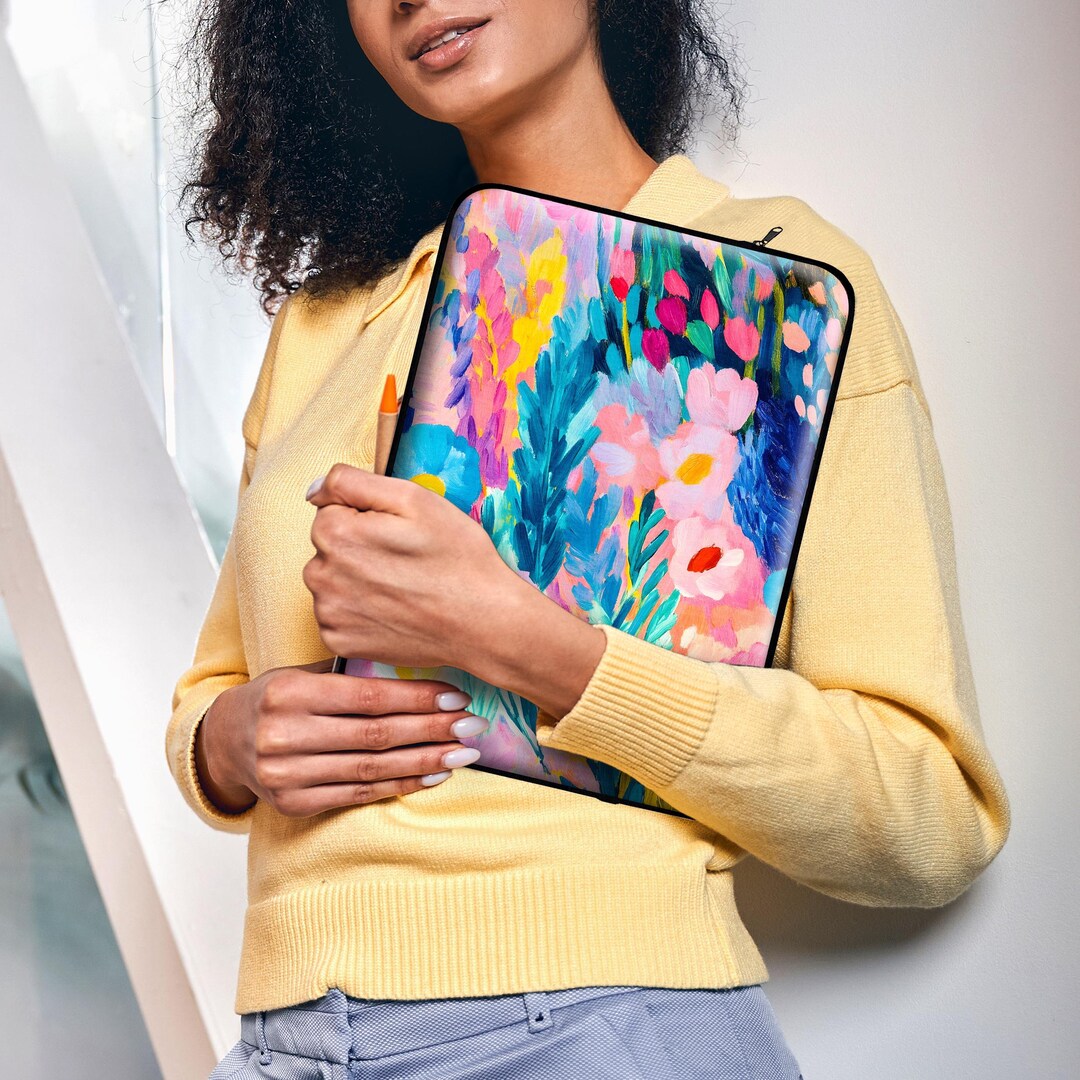 Wildflower Laptop Sleeve, Floral Laptop Cover, Flower Laptop Case for ...