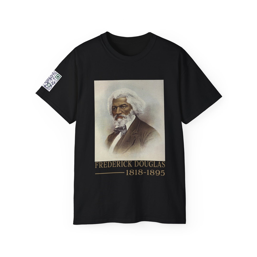 Frederick Douglass Retro Minimalist T Shirt Black History Icon Tee ...