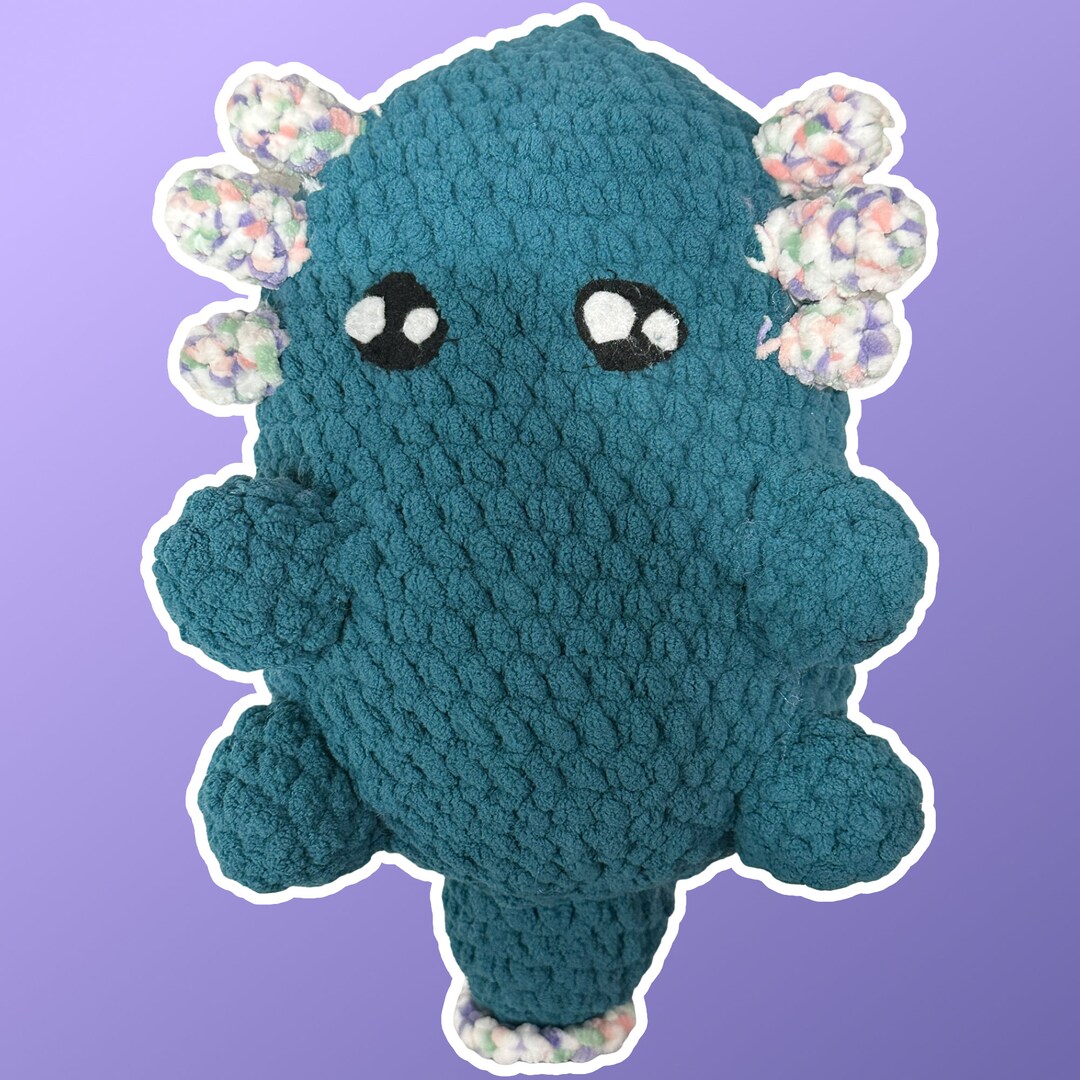 Chunky Squishy Axolotl Crochet Toy - Etsy