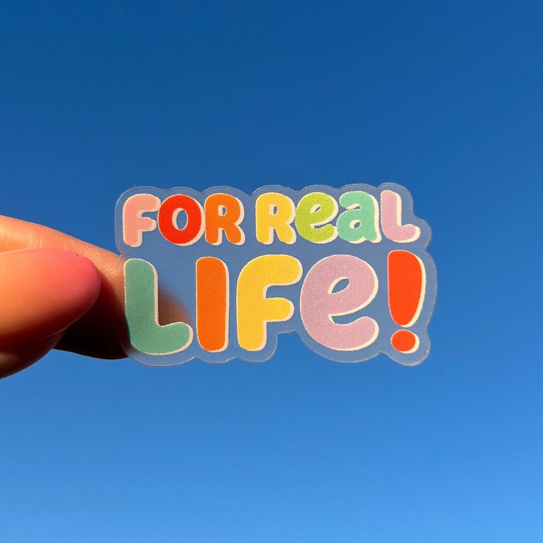 For Real Life Bluey Clear Sticker Disney Bluey Clear Stickers Grannies ...