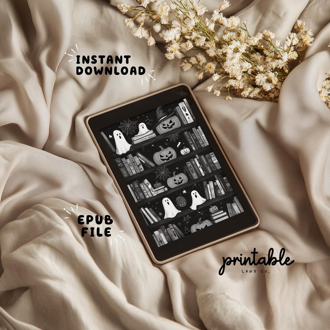 Halloween Bookshelf Lock Screen Paperwhite Kindle Lock Screen for ...