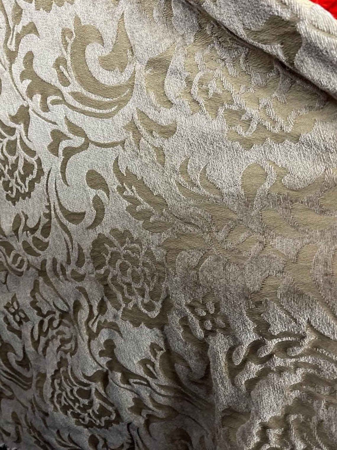 BEIGE UPHOLSTERY DEMASK Embroidery Fabric - Etsy