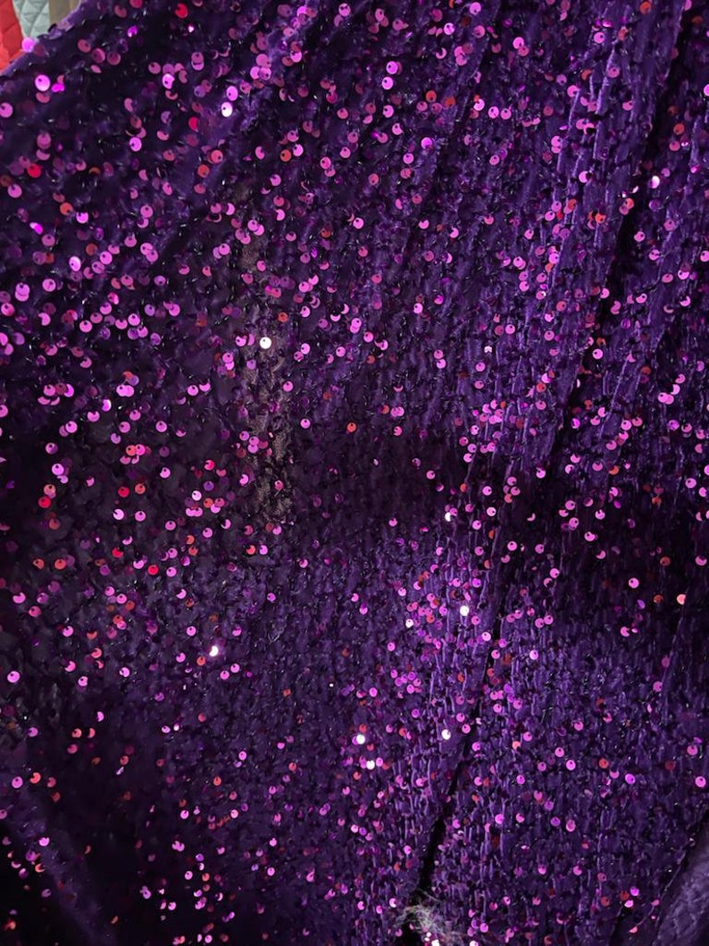 VELVET SEQUIN FABRIC - Etsy