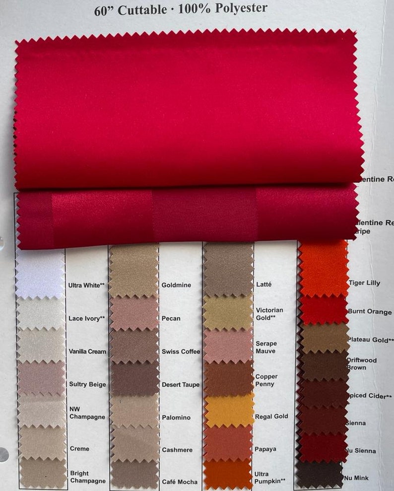 MATTE SATIN FABRIC - Etsy