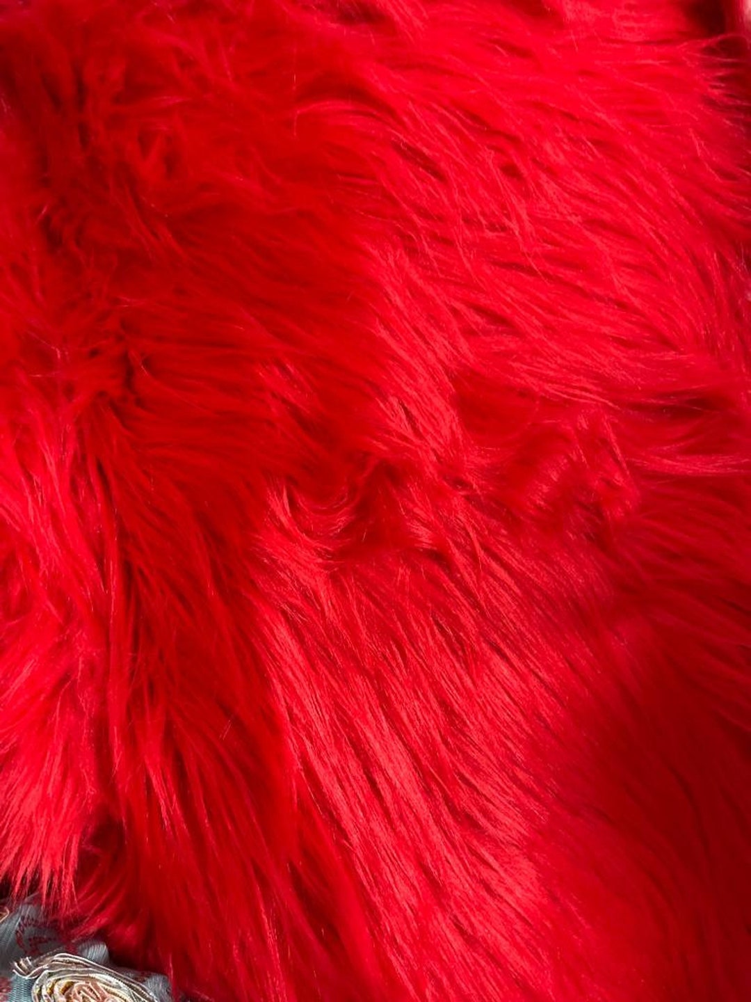 Red, Tan, Leopard FUR FABRIC - Etsy