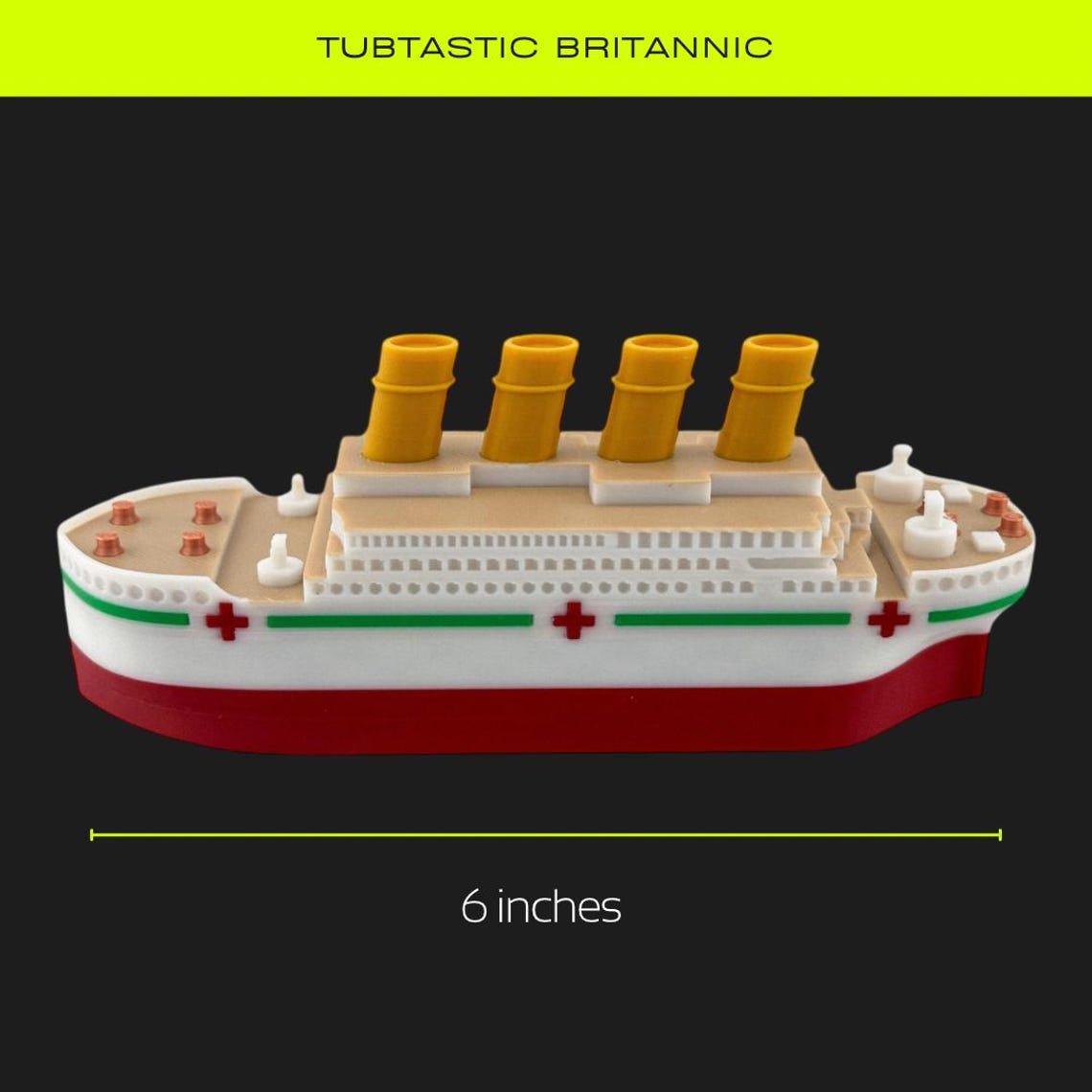 The Britannic Floating 6 Inch Bath Boat From TUBTASTIC, Pretend Play ...