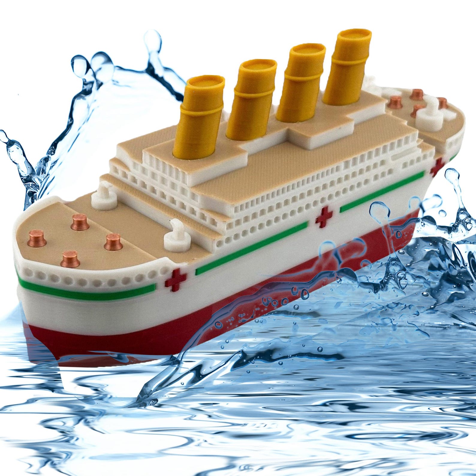 The Britannic Floating 6 Inch Bath Boat From TUBTASTIC, Pretend Play ...