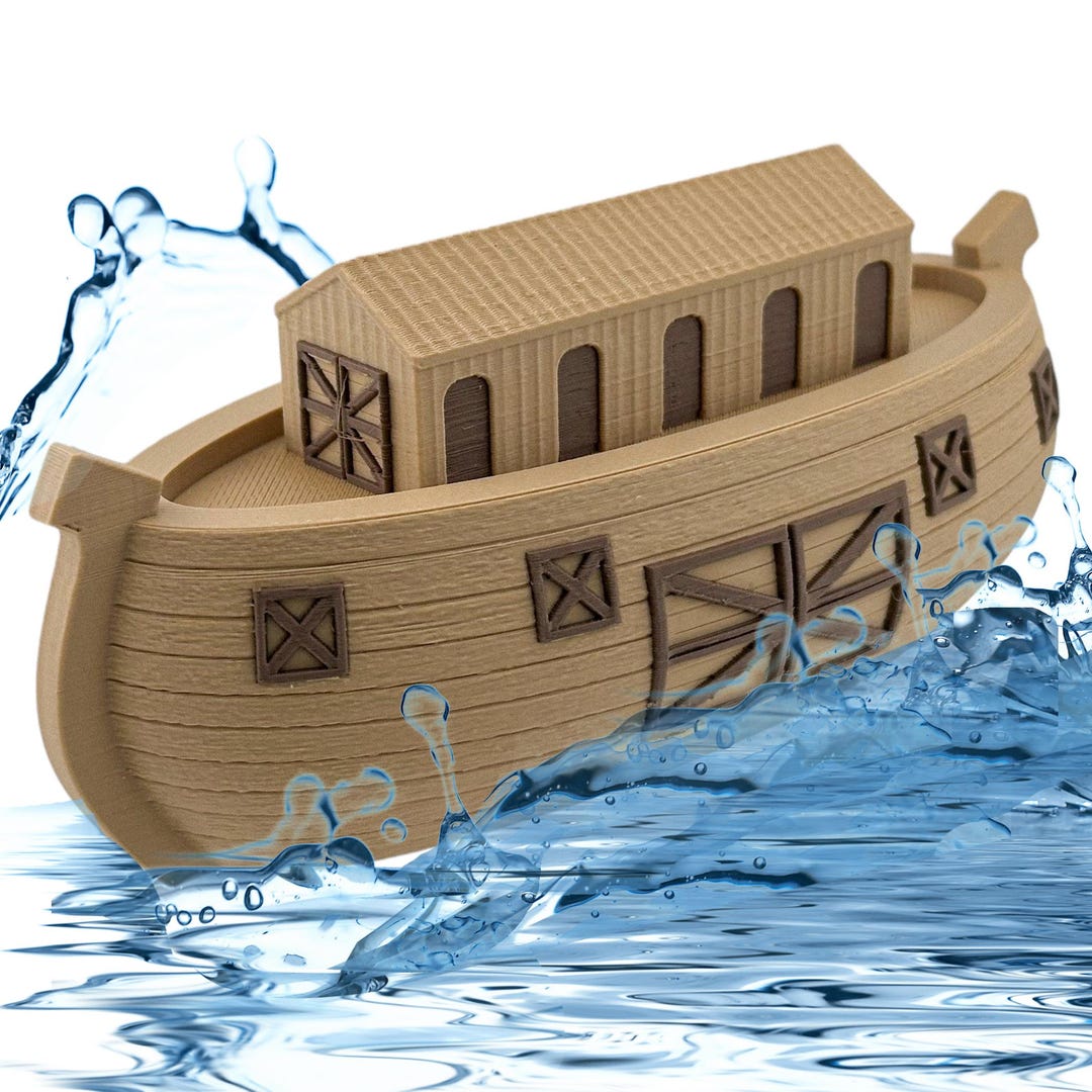 Noah's Ark Boat: 6-inch 3D Printed PLA Model - Etsy