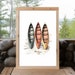 Colorful Canoes by the Shore Colorful Canoes, Watercolor Print, Canoe ...