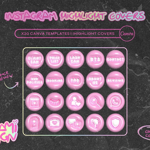 Highlight Covers - Etsy